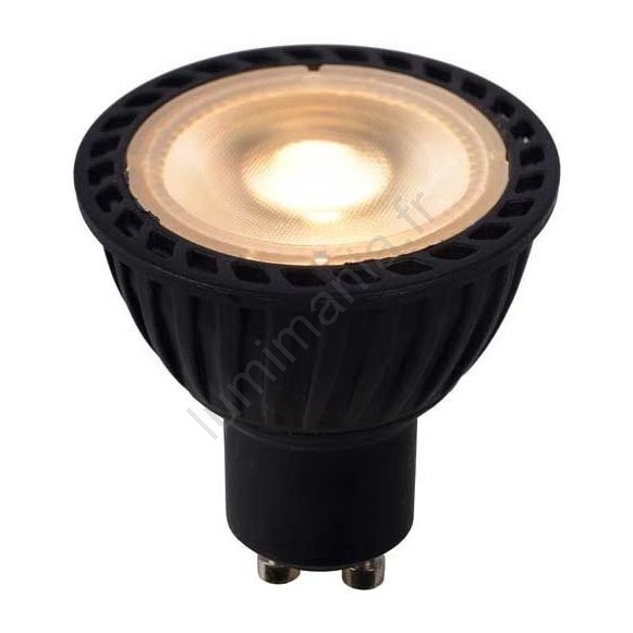 Ampoule à intensité variable LED MR16 GU10/5W/230V 3000K noir - Lucide 49006/05/30 | Lumimania
