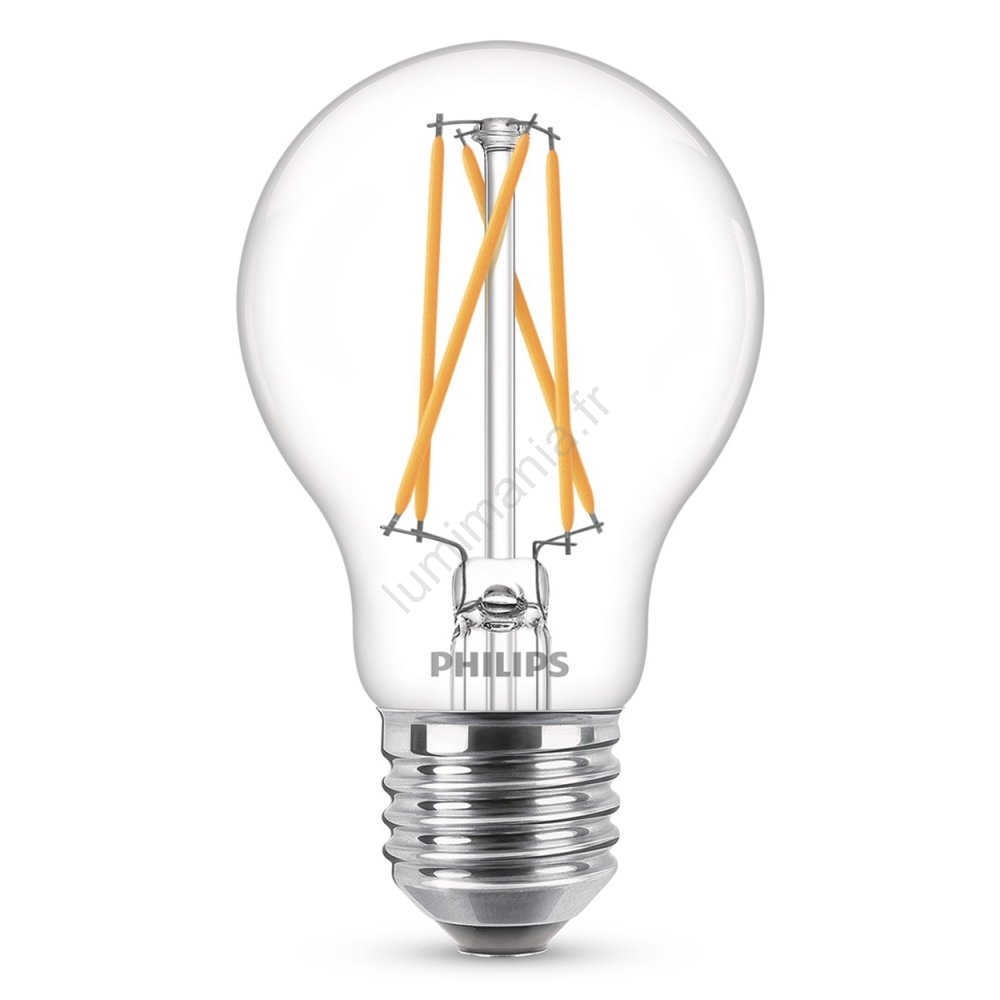 Ampoule LED à intensité variable Philips Warm Glow E27/7W/230V 2200-2700K CRI 90 | Lumimania