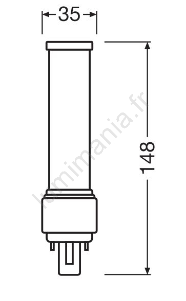 Ampoule LED G24D-1/6W/230V 4000K - Osram | Lumimania