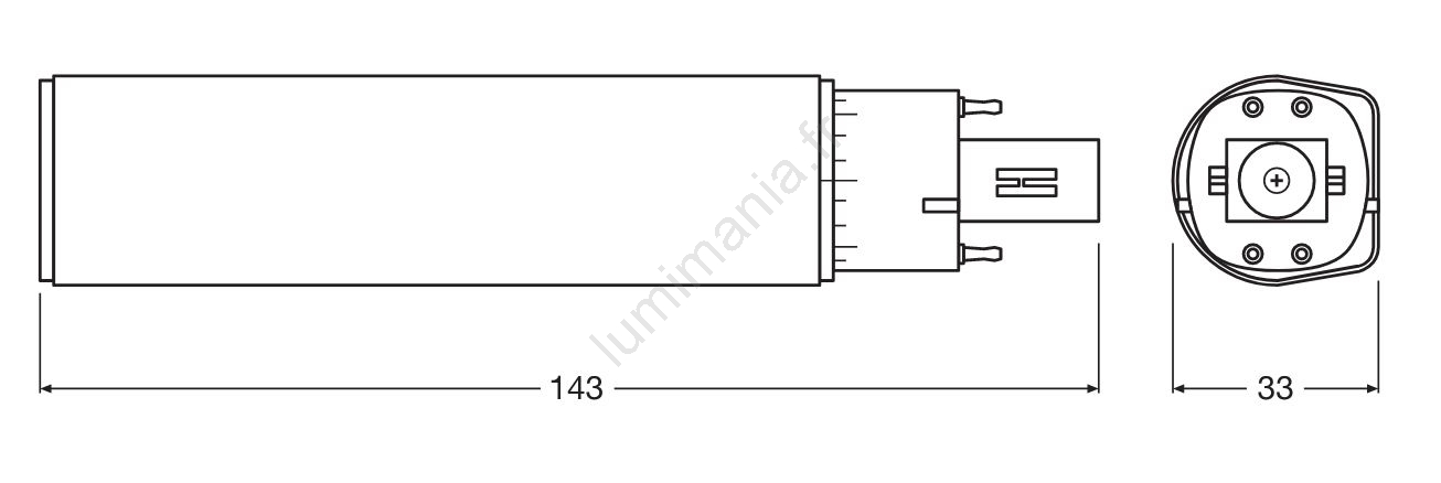 Ampoule LED G24q-2/7W/230V 3000K - Osram | Lumimania