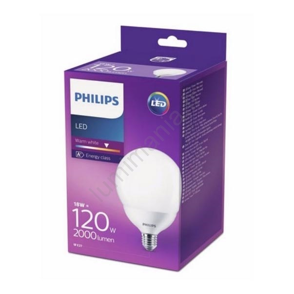 Ampoule LED Philips G120 E27/18W/230V 2700K | Lumimania