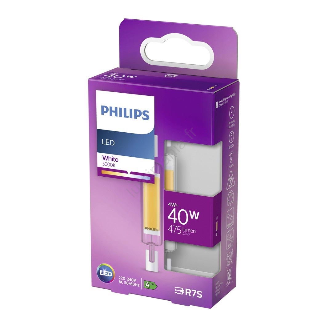 Ampoule LED Philips R7s/4W/230V 3000K 78 mm | Lumimania