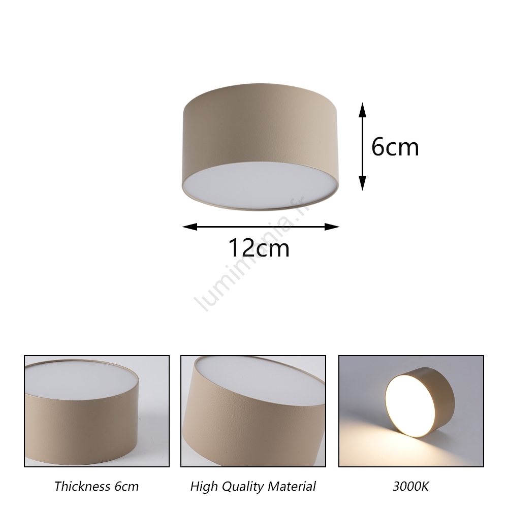 Brilagi - Plafonnier LED pour salle de bains FORIS LED/14W/230V Ø 12 cm ...