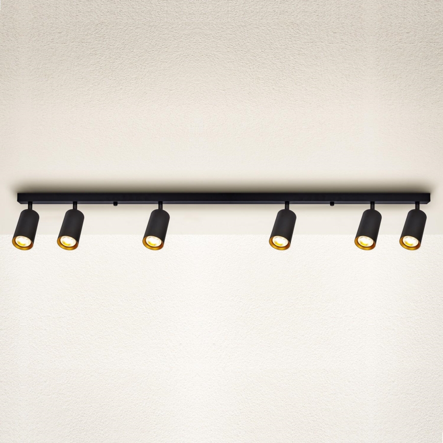 Brilagi - Spot SELE 6xGU10/35W/230V noir/doré | Lumimania
