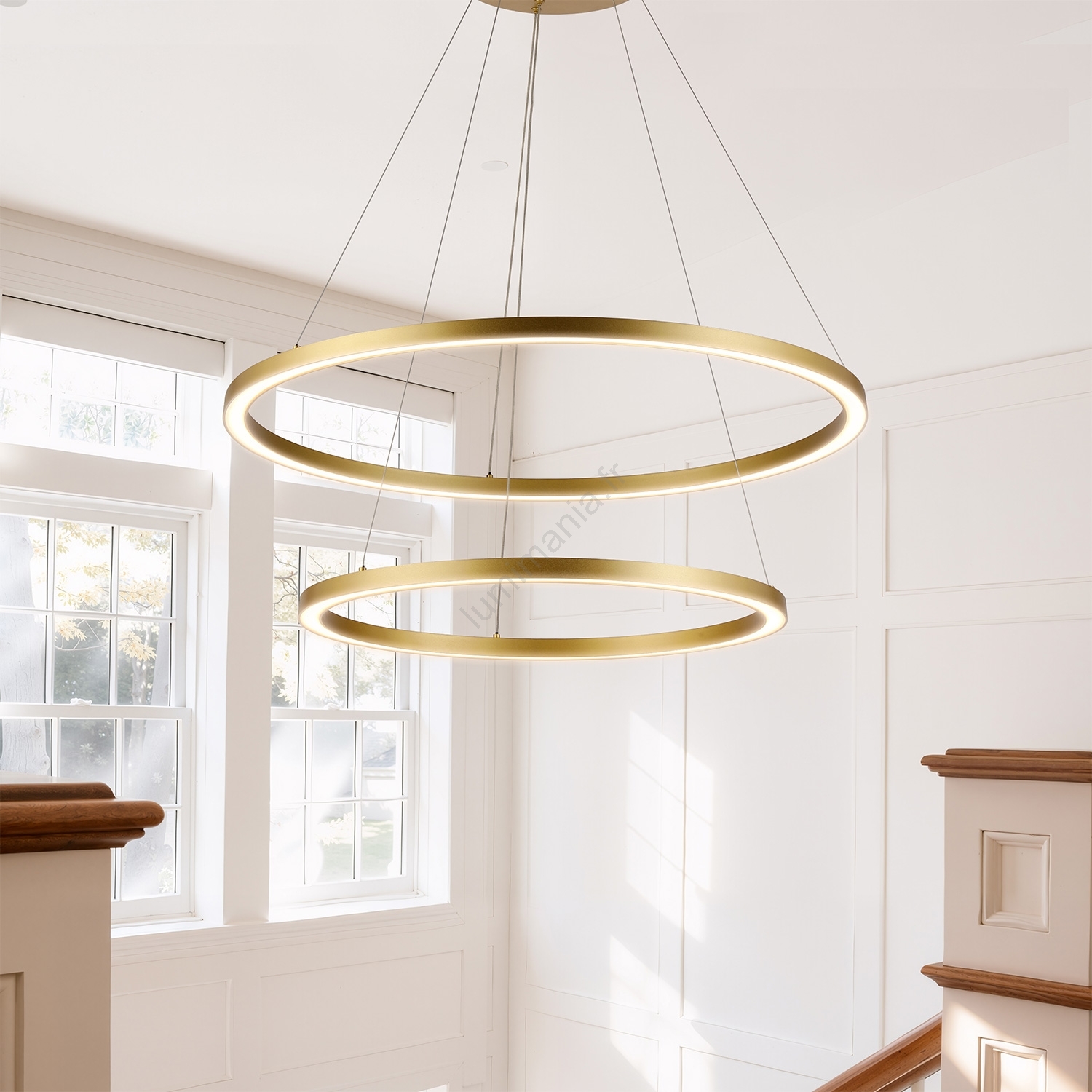 Brilagi - Suspension LED dimmable sur câble PORTOFINO LED/98W/230V Ø 80 ...