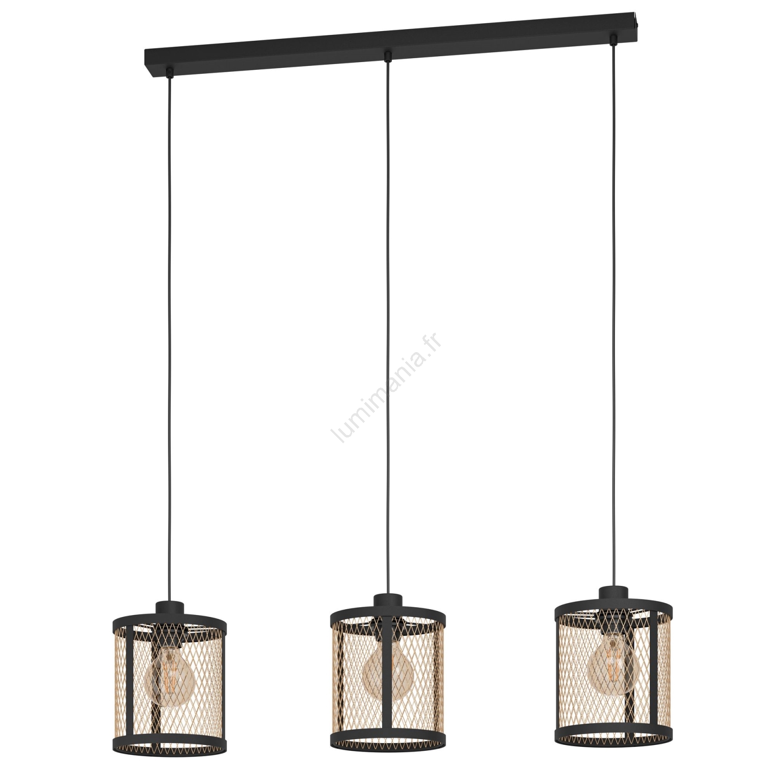 Eglo 43605 - Suspension filaire DELLOW 3xE27/40W/230V | Lumimania