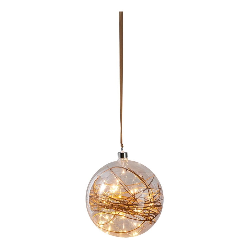 Eglo 410604 - Décoration de Noël LED GLOW 40xLED/0,064W/2xAA d. 20 cm ...