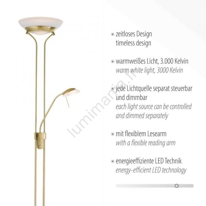 Leuchten Direkt 11730-60 - Lampe LED à intensité variable ZAHARA LED ...