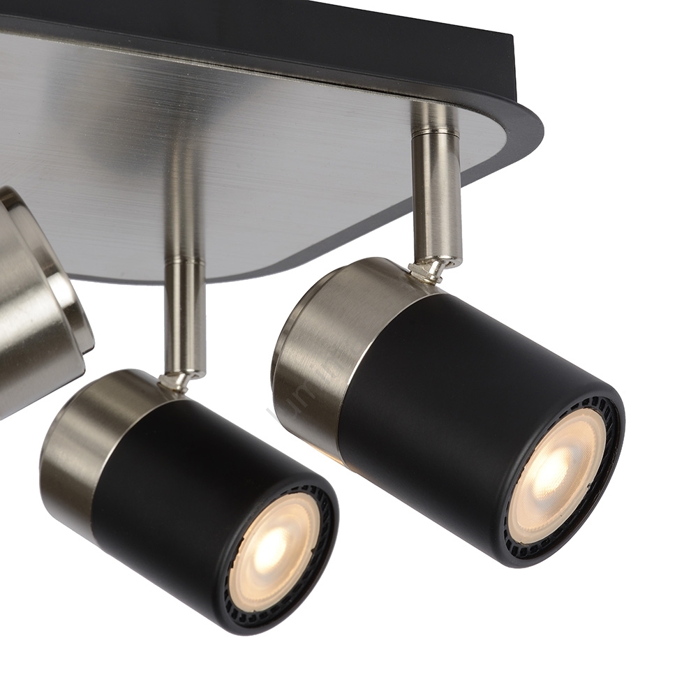 Lucide 26957/20/30 - Spot LED LENNERT 4xGU10/5W/230V noir | Lumimania