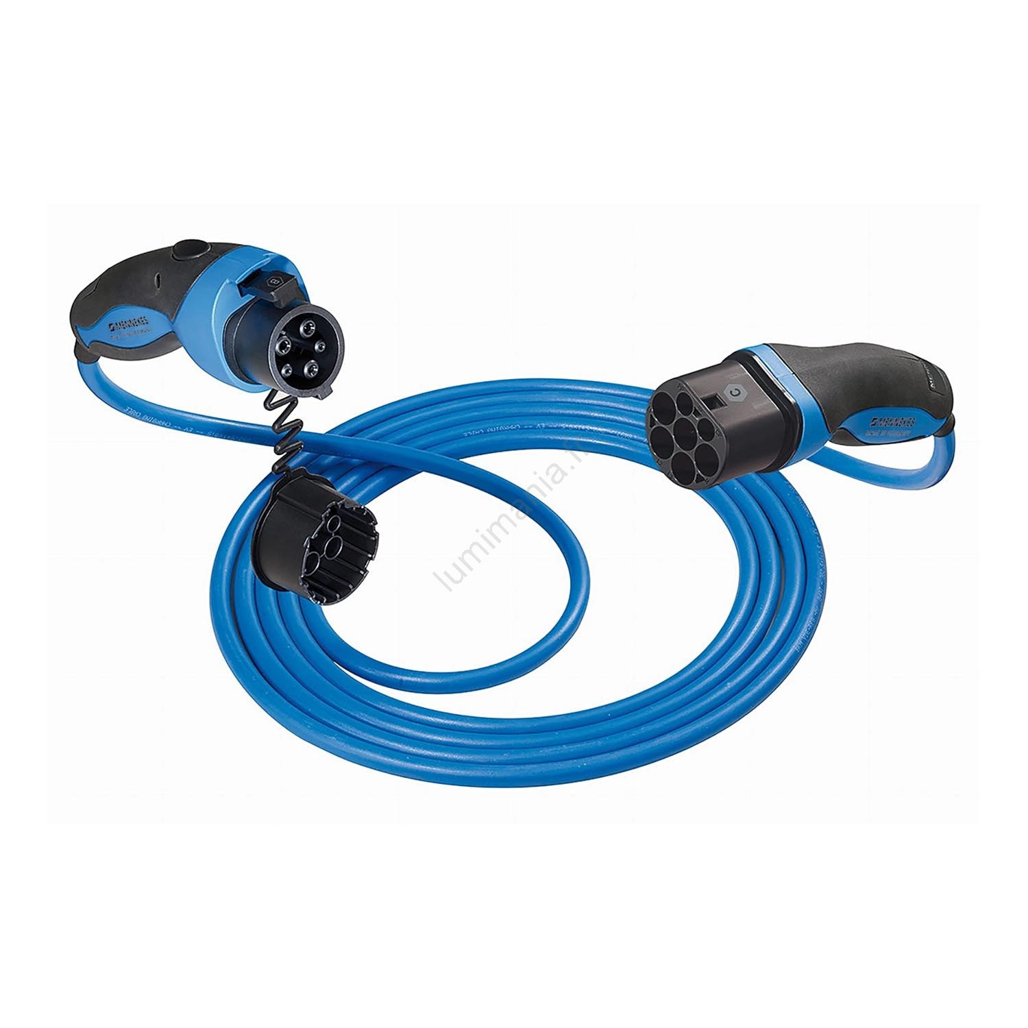 Mennekes - Câble de charge pour voiture électrique type 2 / type 1 7,5m ...