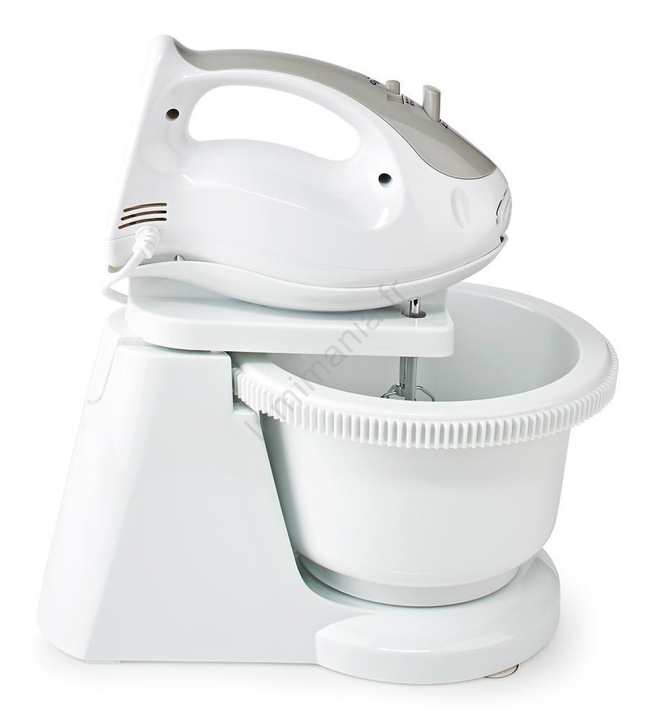 Nedis KAHM110CWT - Batteuse manuelle avec bol rotatif 200W/230V blanc ...