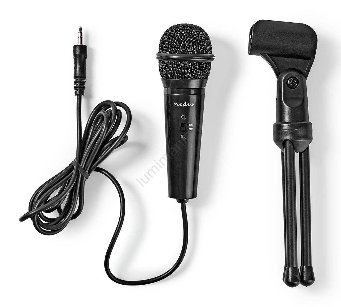 Nedis MICTJ100BK - Microphone de table pour PC 1,5V | Lumimania