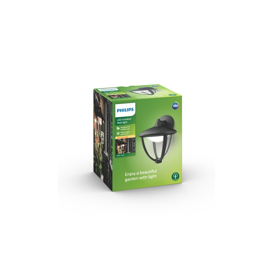 Philips 15471/30/16 - éclairage LED extérieur ROBIN 1xLED/4,5W/230V ...