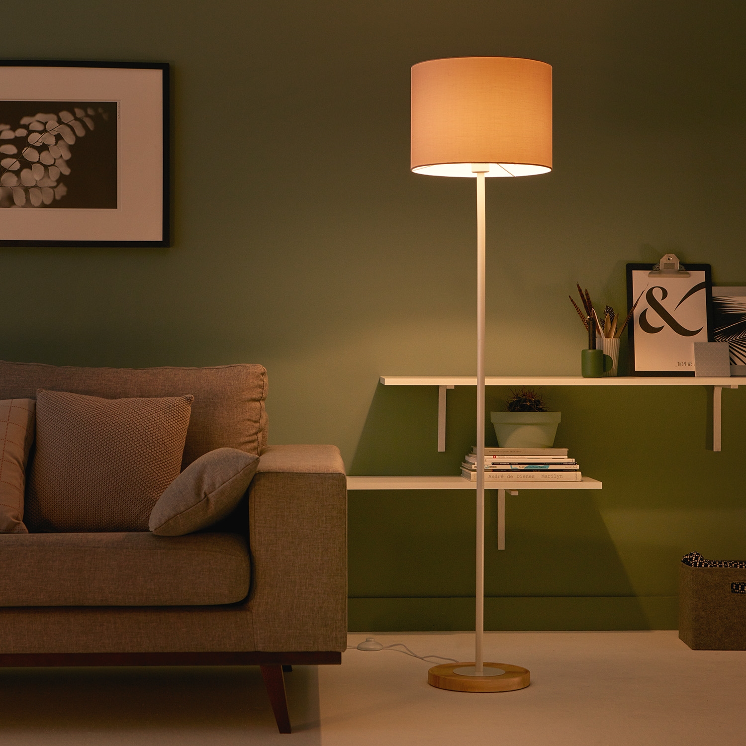 Philips 36017/38/E7 - Lampadaire MYLIVING LIMBA 1xE27/40W/230V | Lumimania