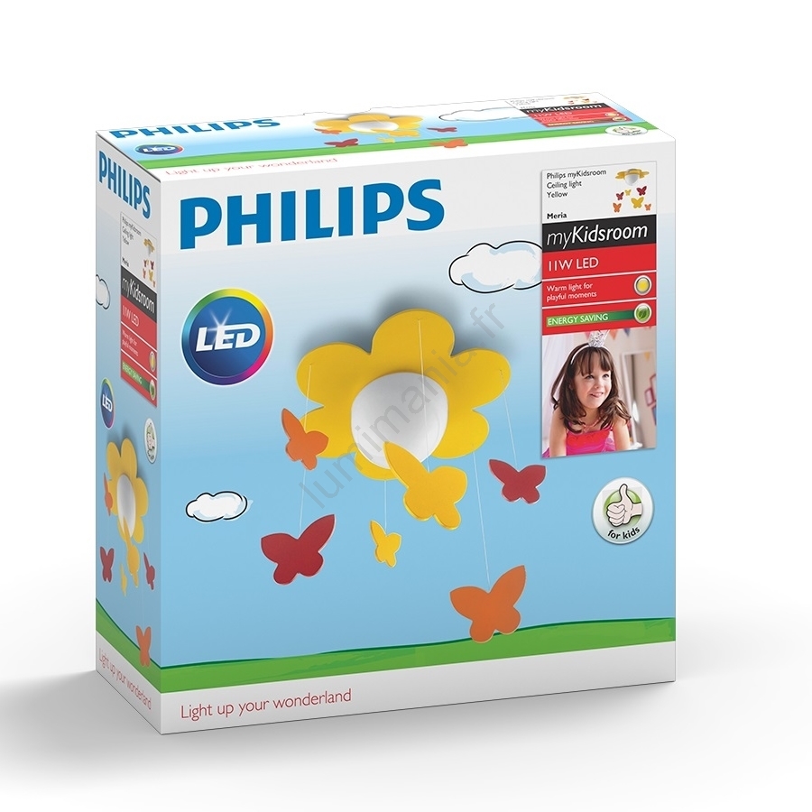 Philips 40096/34/P0 - Lustre enfant MYKIDSROOM MERIA 1xE27/11W/230V ...