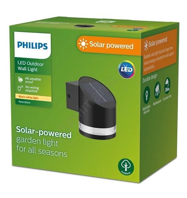 Philips - Applique murale solaire FYCE LED/1,5W/3,7V IP44 | Lumimania