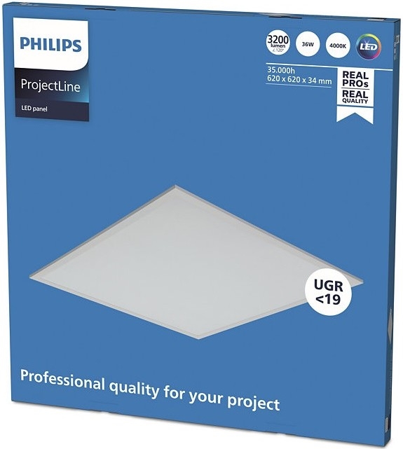 Philips - Luminaire encastrable PROJECTLINE LED/36W/230V 62x62 cm ...