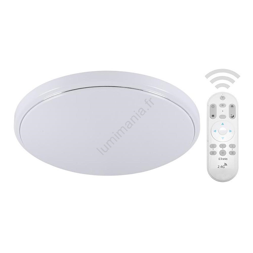 Plafonnier à intensité variable OPAL LED/50W/176-264V + télécommande ...