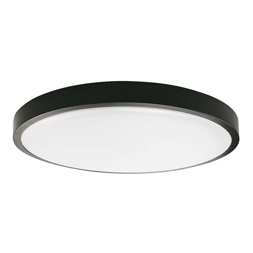 Plafonnier LED salle de bain LED/30W/230V 4000K IP44 noir | Lumimania