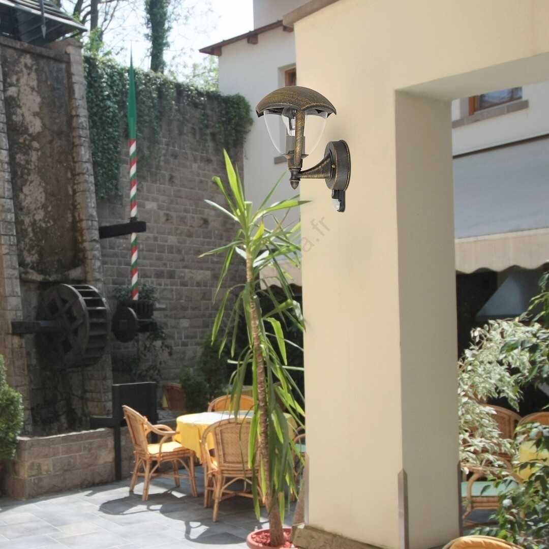 Rabalux 8676 - Luminaire extérieur avec détecteur MIAMI 1xE27/40W/230V ...