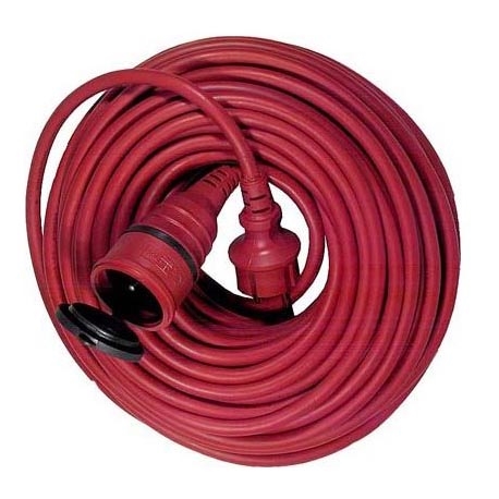 Rallonge 20m IP44 rouge | Lumimania
