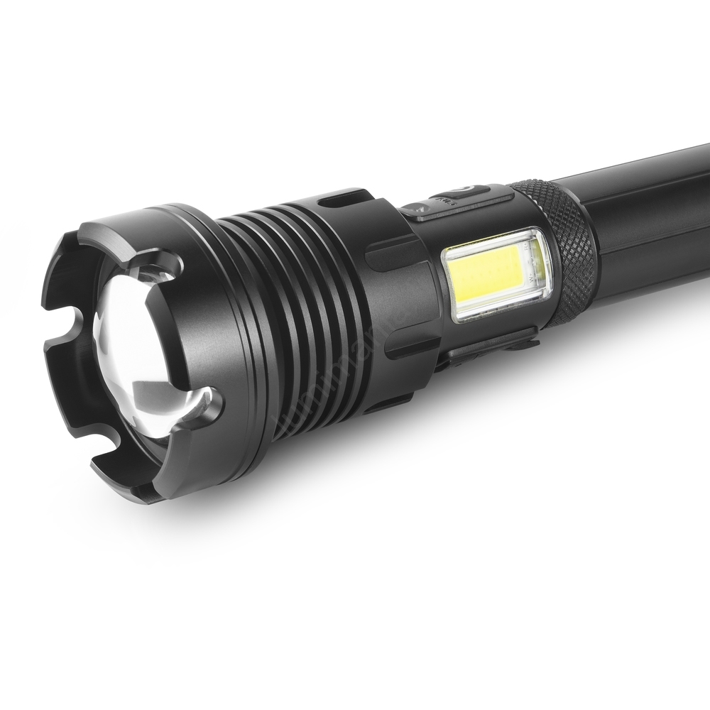 Sencor - Lampe torche en aluminium rechargeable avec fonction batterie ...