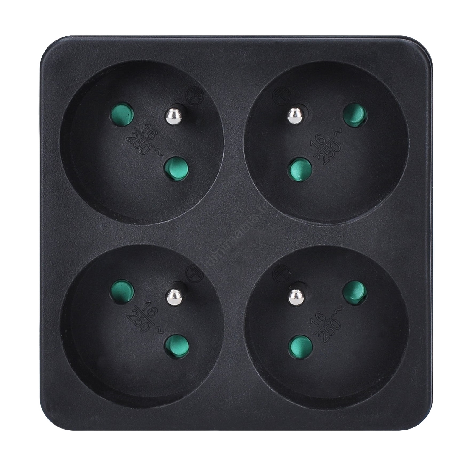 Solight P108B - Multiprise 4x 10A noir | Lumimania