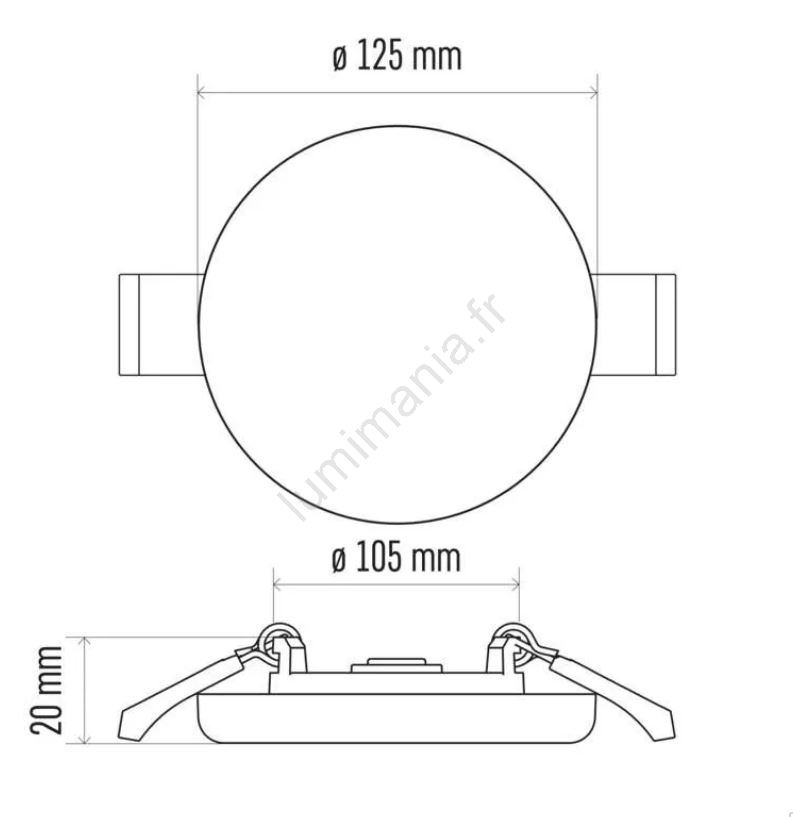 Spot encastrable de salle de bain LED LED/11W/230V IP65 | Lumimania