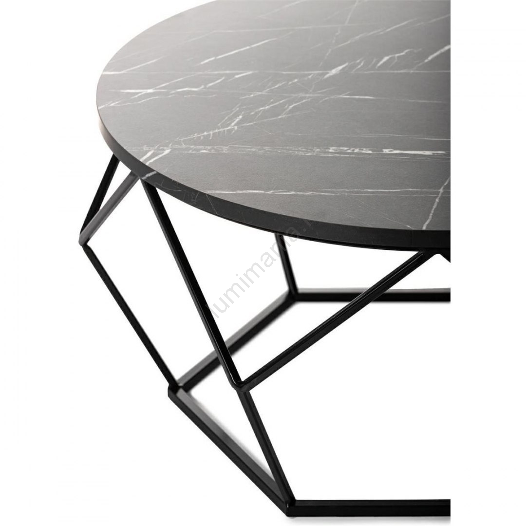 Table basse MARMUR 40x70 cm noire | Lumimania