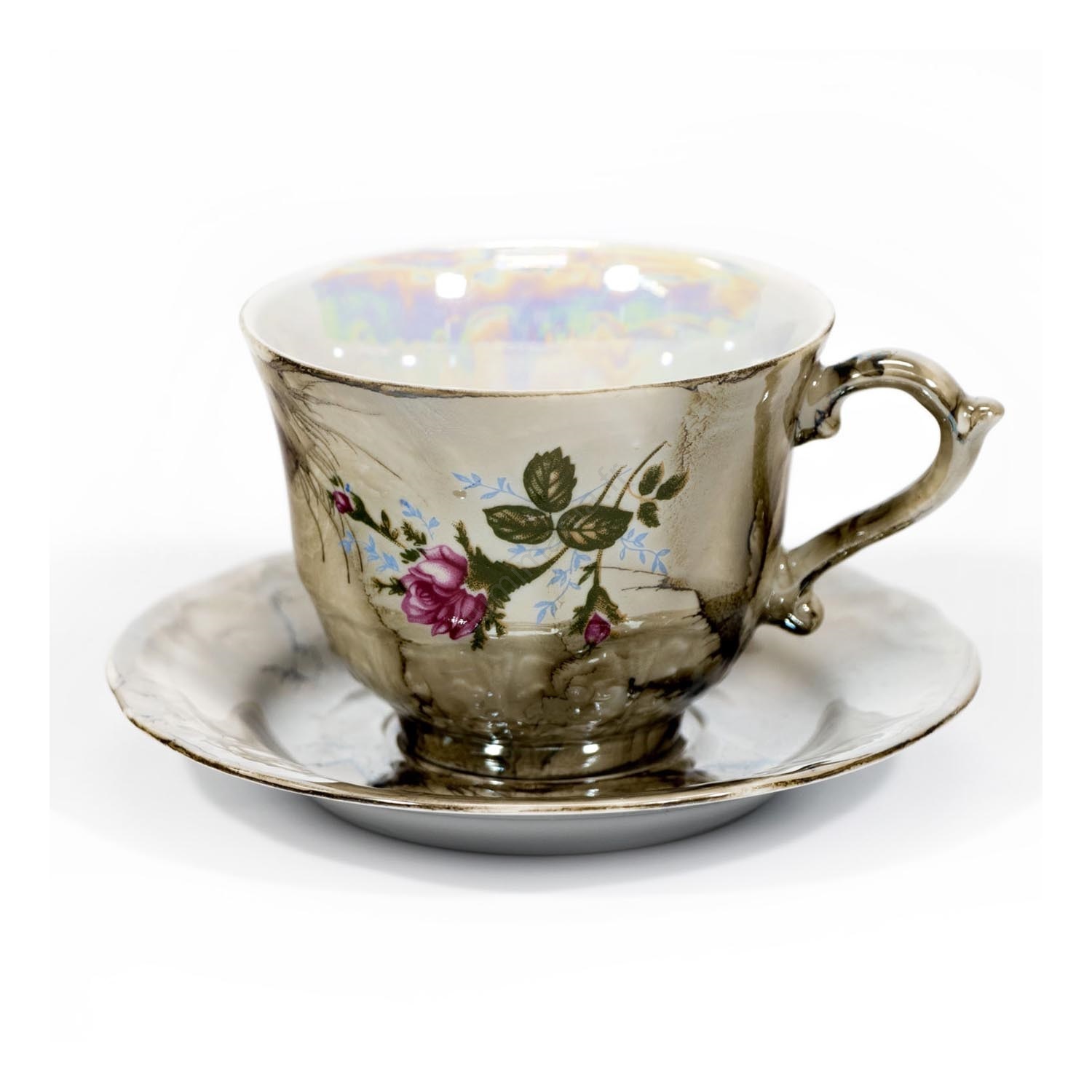 Tasse En Céramique Avec Une Sous Tasse En Marbre Lumimania