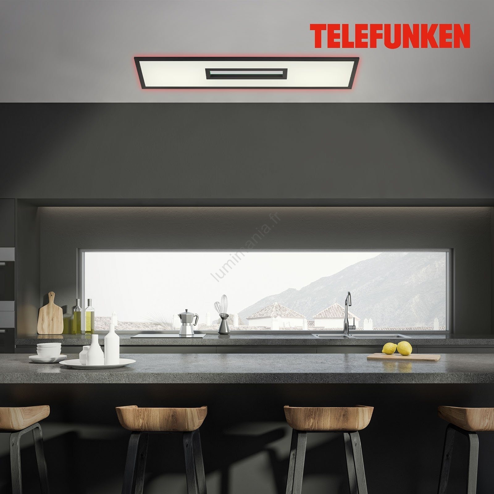 Telefunken 319605TF - Luminaire LED RGBW à intensité variable LED/24W ...