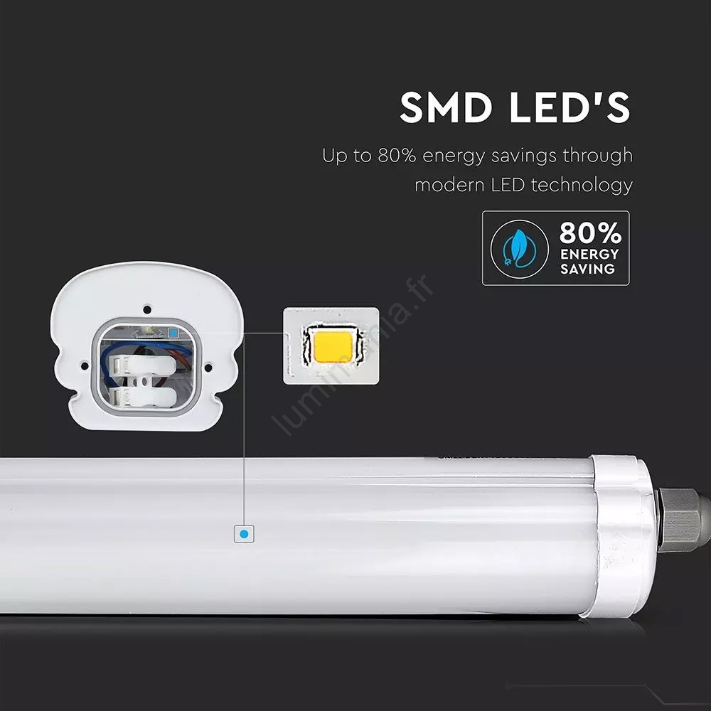 Tube LED technique G-SERIES LED/18W/230V 6400K 60cm IP65 | Lumimania