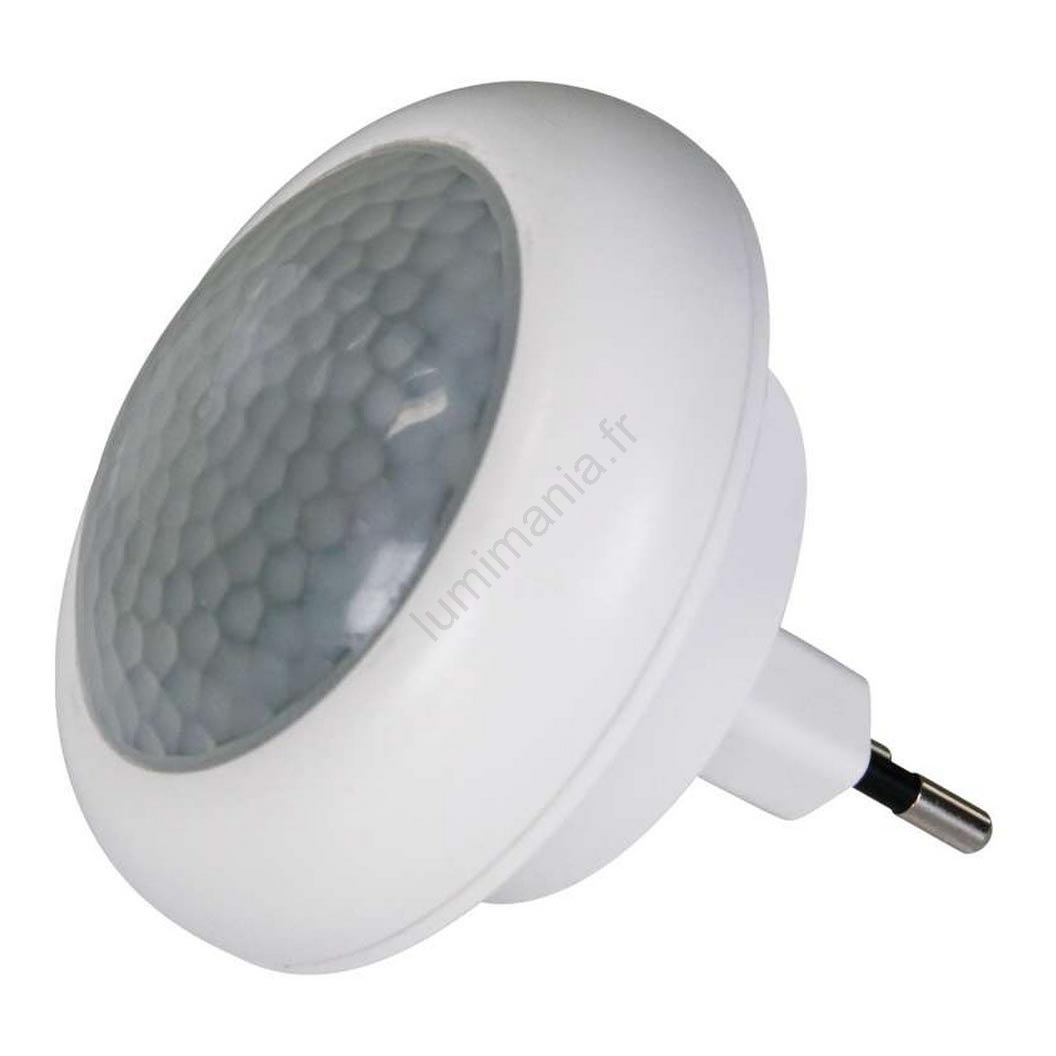 Veilleuse LED à brancher avec détecteur 8xLED/0,5W/230V | Lumimania
