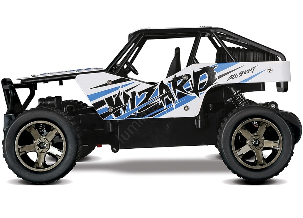 Voiture téléguidée Wizard noir/blanc/bleu | Lumimania