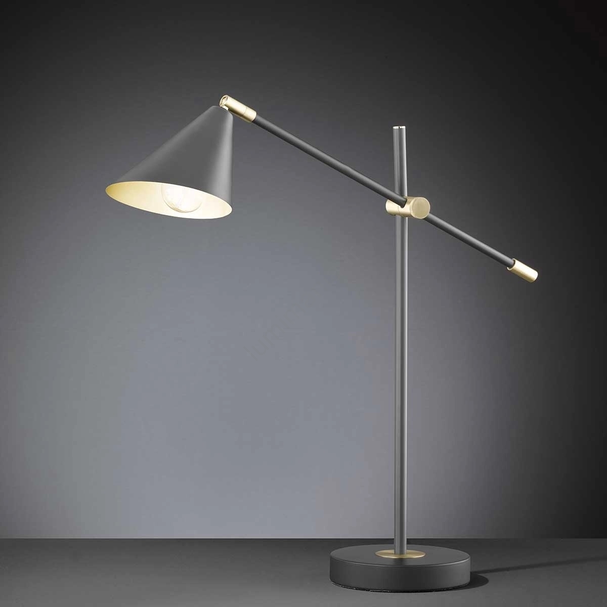 Wofi 70109G - Lampe de table GLORIA 1xE14/28W/230V | Lumimania